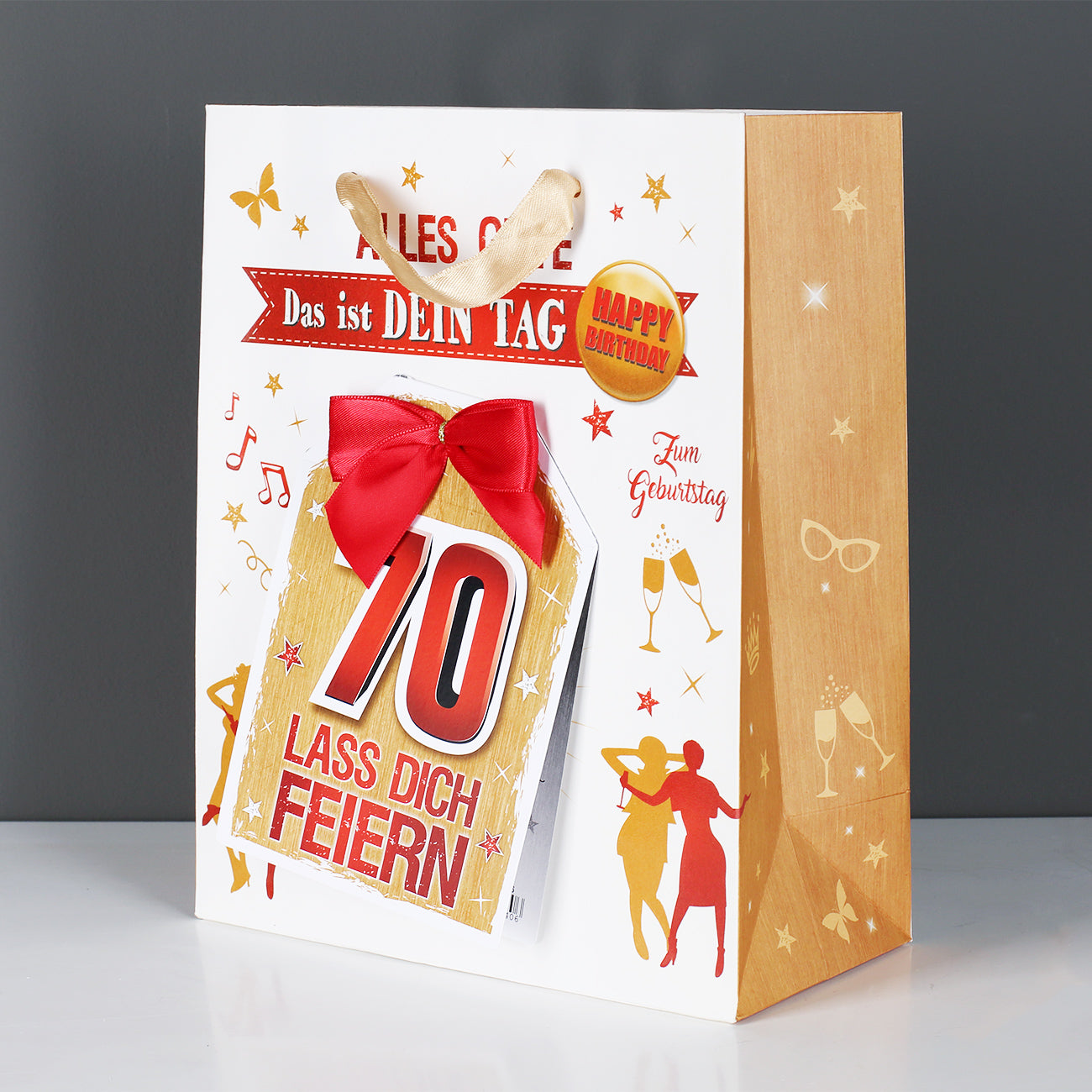 Geschenktasche zum 70. Geburtstag – geschenke-online.de