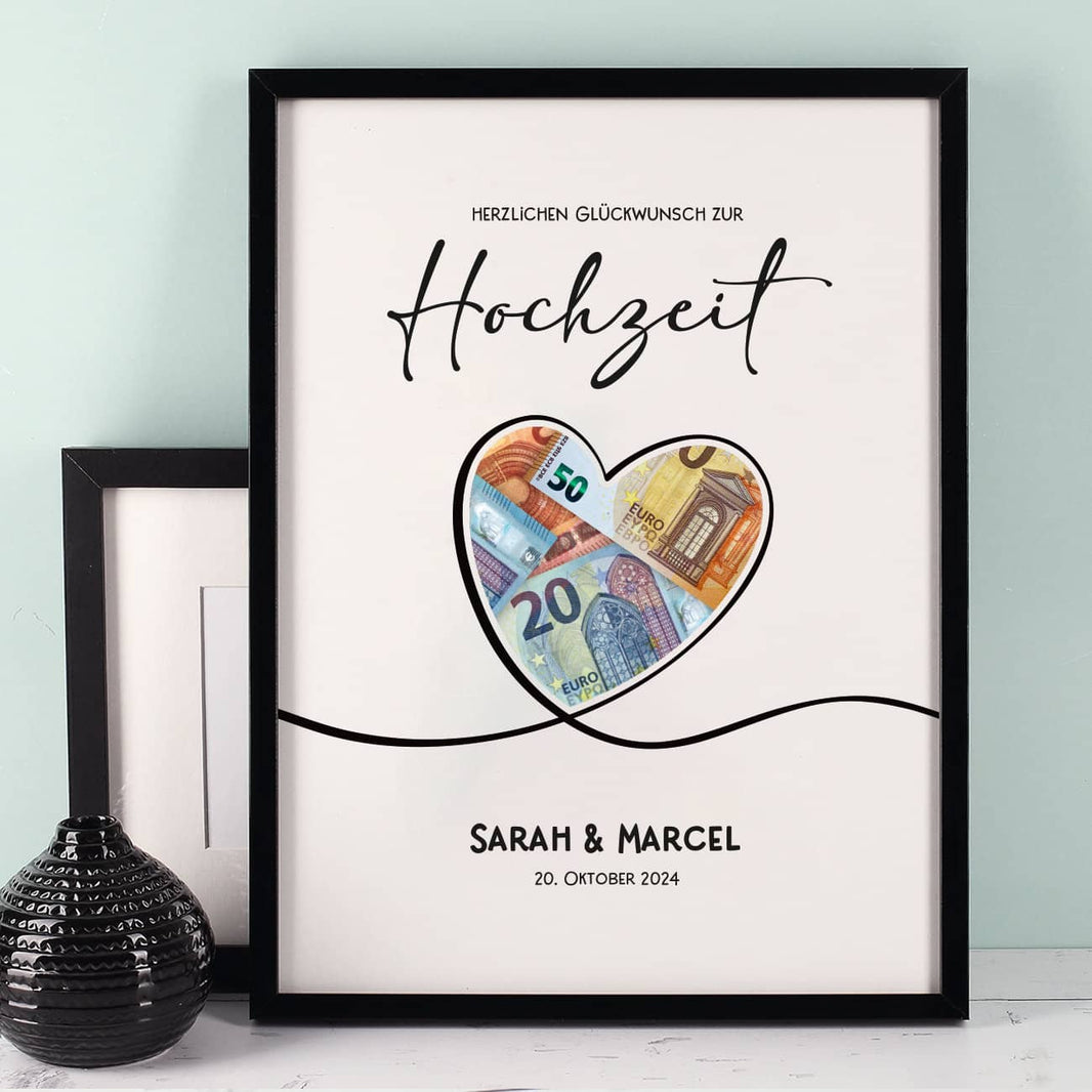 Geldgeschenk im Bilderrahmen | Geldgeschenke personalisiert – geschenke ...