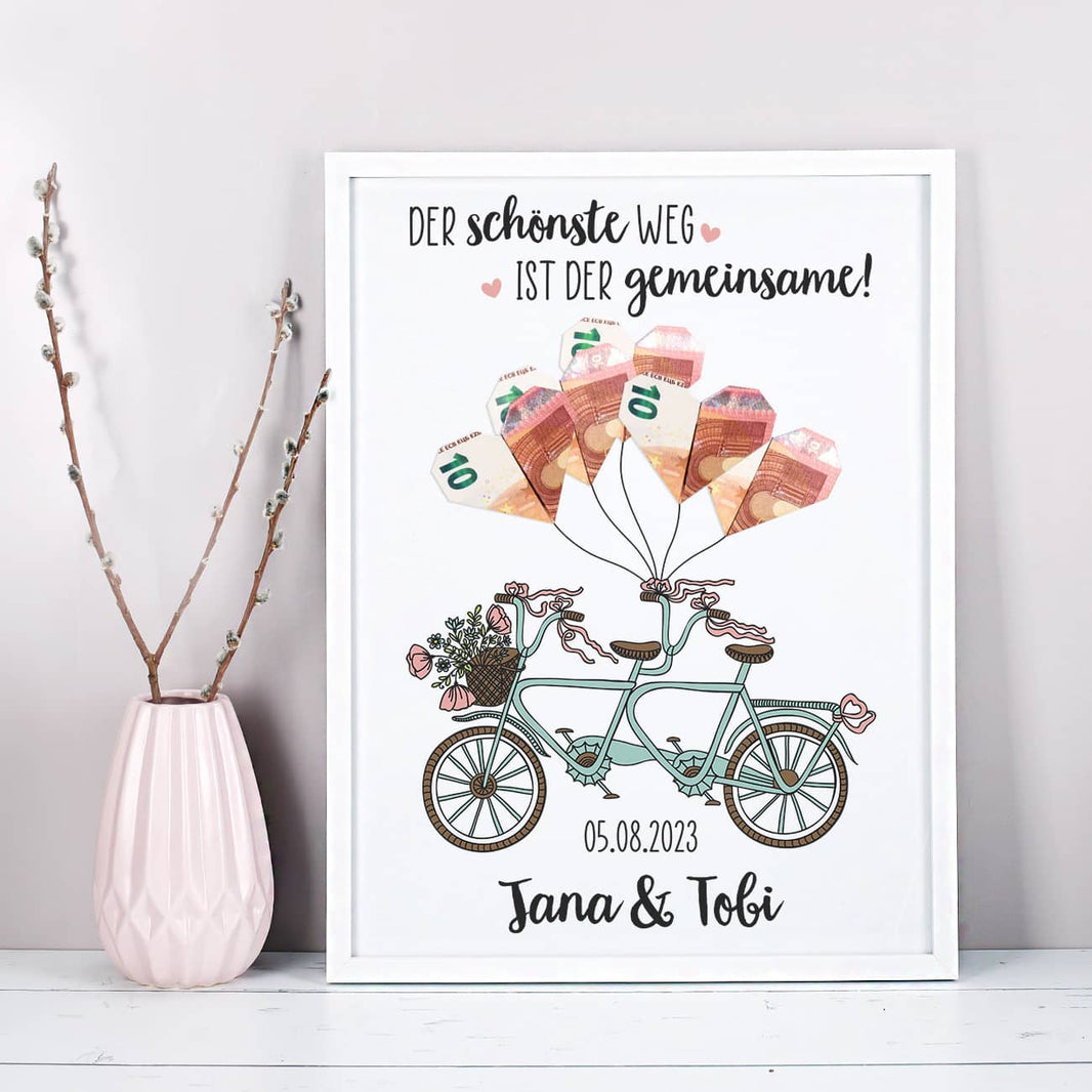 Geldgeschenk im Bilderrahmen | Geldgeschenke personalisiert – geschenke ...