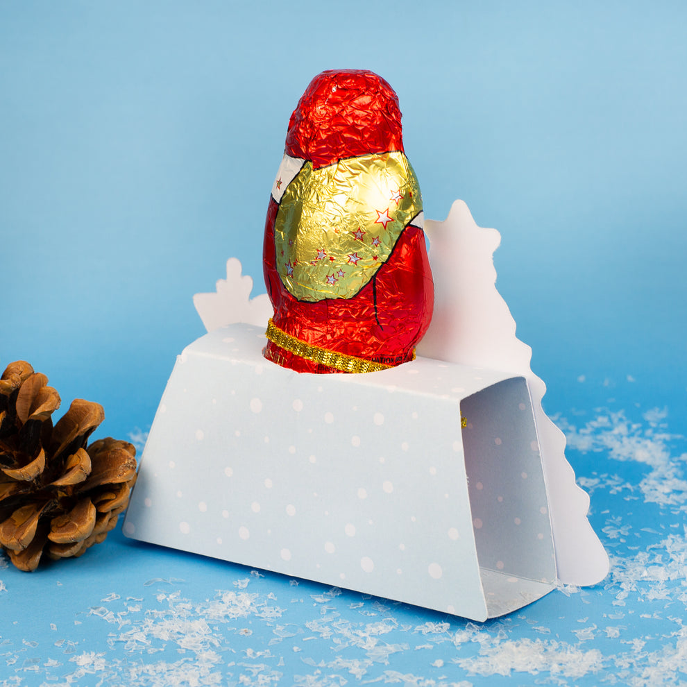 Lindt Schokoladenweihnachtsmann mit personalisierter Verpackung – geschenke-online.de
